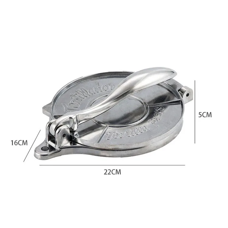 Kitchen Press India Aluminium Dough Tortilla Press Preseasoned Cast ...