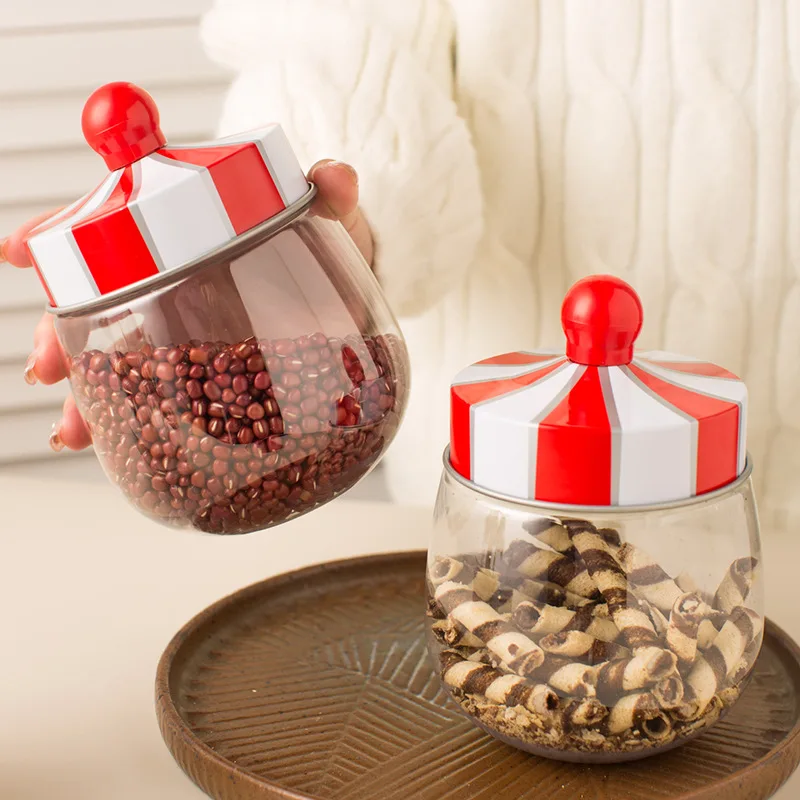 Cute Merry Christmas Plastic Gift Box Clear Bottle Container For Kid ...