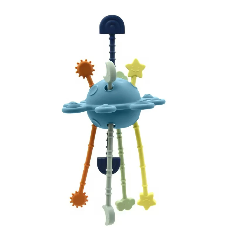 Stock Baby Silicone String Interactive Toy Baby Funny Puller Game Pull ...