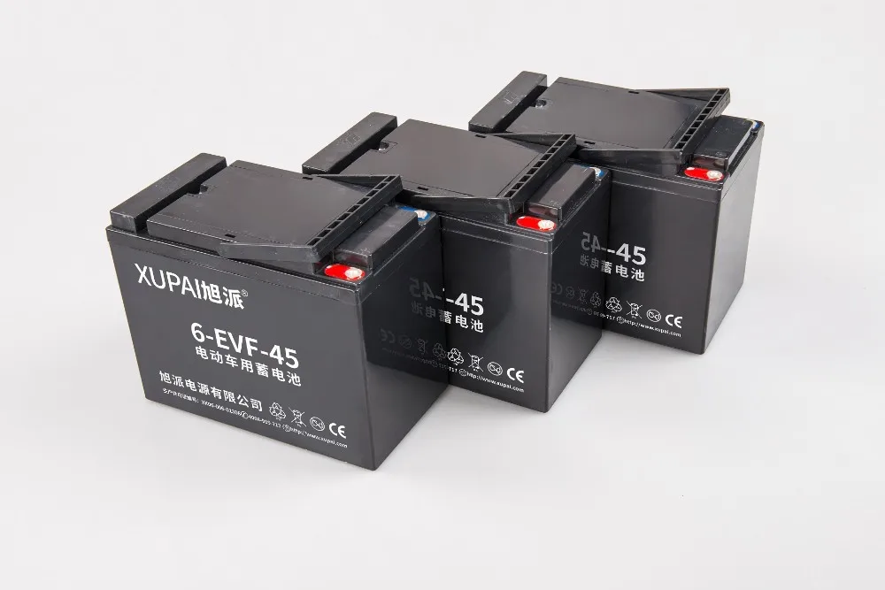 Xupai High Performance Lead Acid 12v 45ah Battery 6-evf-45 Batteries ...