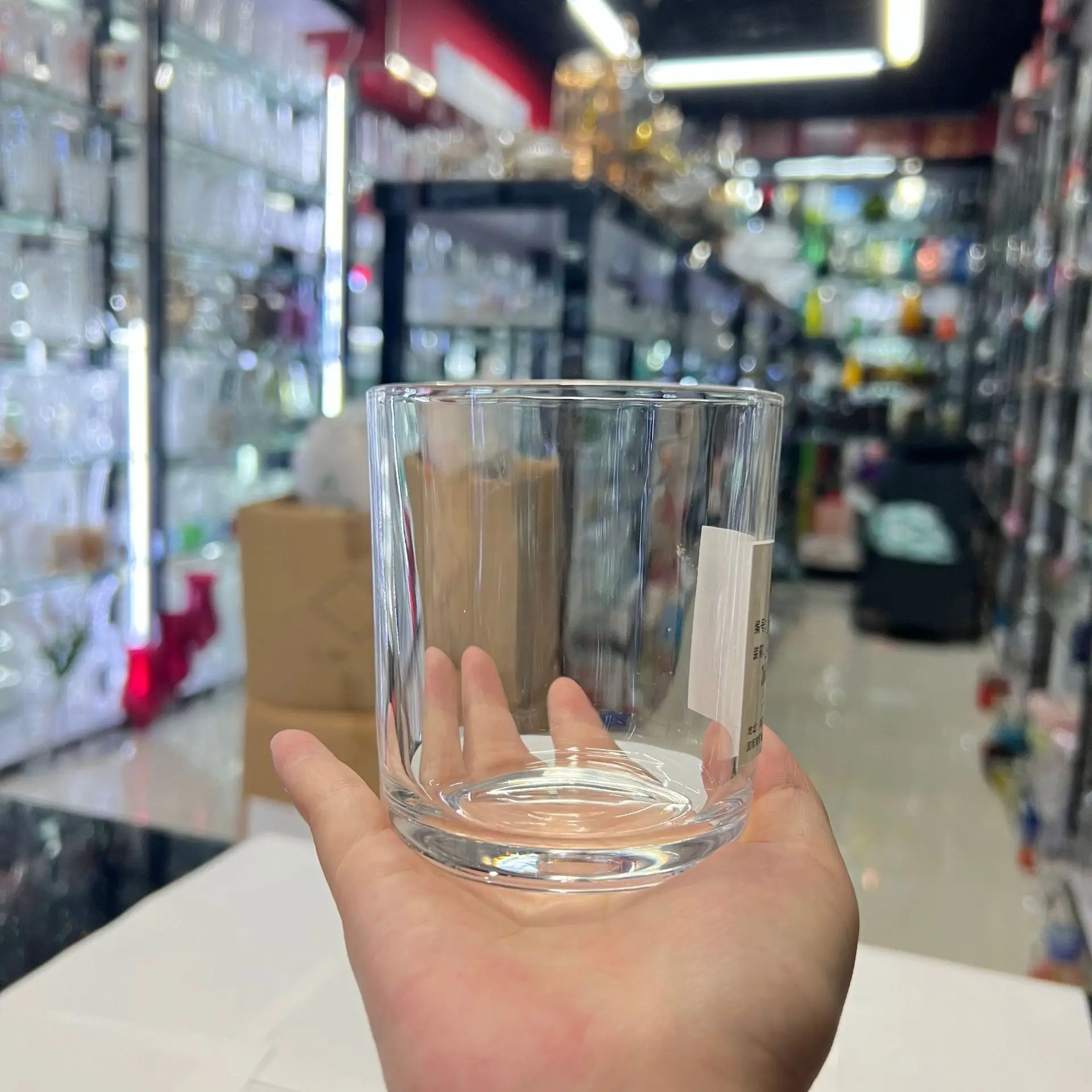 Wholesale 10 Oz Clear Round Bottom Glass Candle Jars