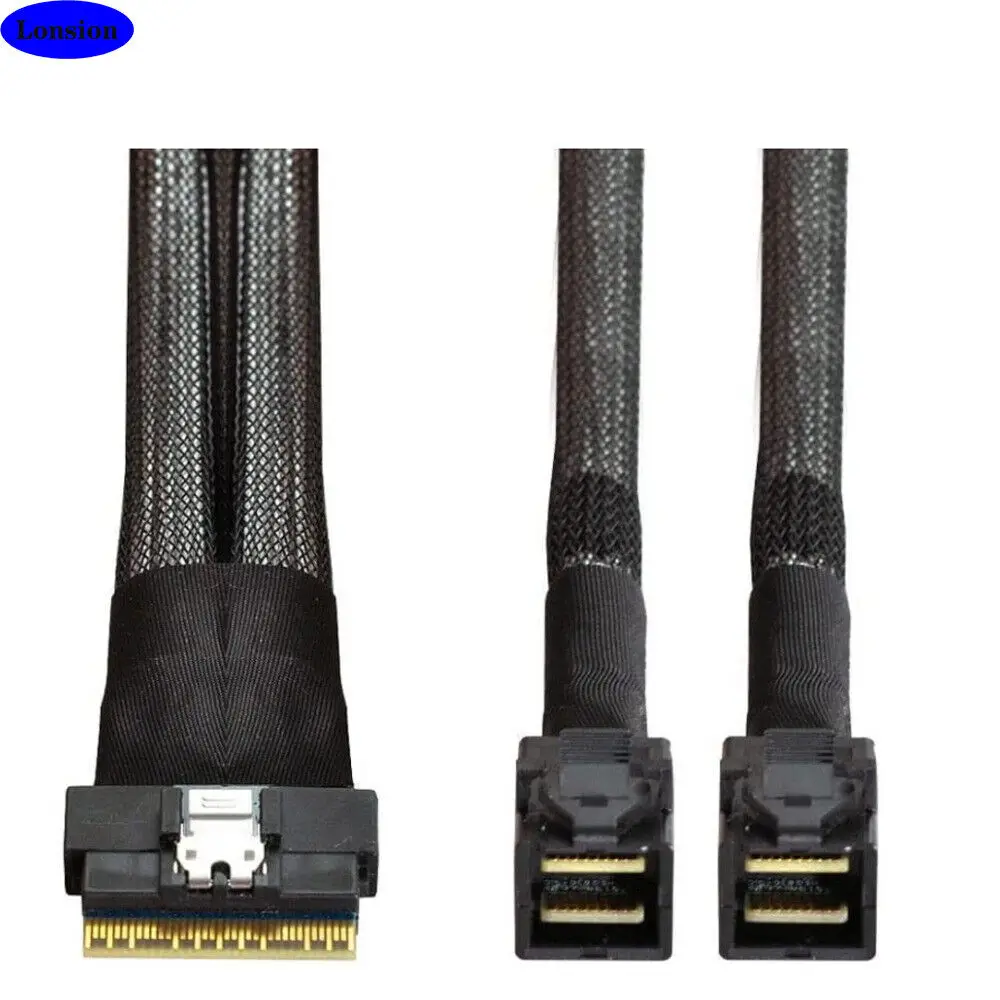 Mini Slimsas Sff-8654 8i 4.0 To 4 Ports Sas Sff-8643 Server Connection ...