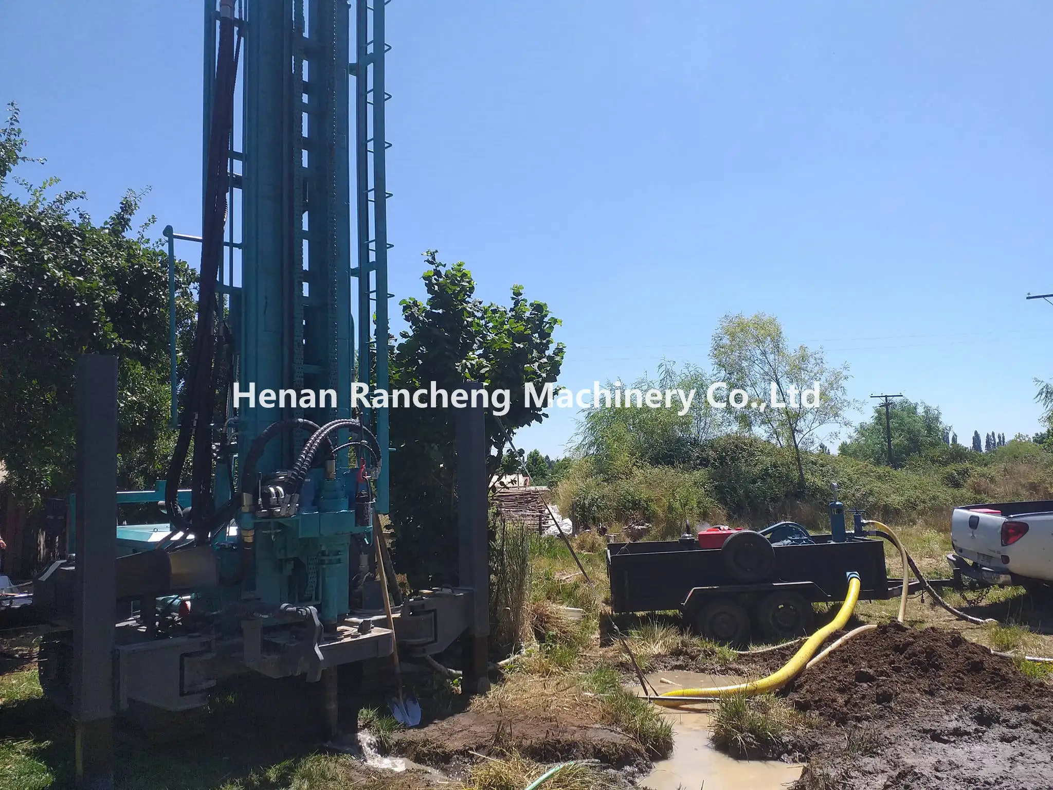 China 450m Crawler Mounted Diesel Engine Driven Borehole Dth Pneumatic ...