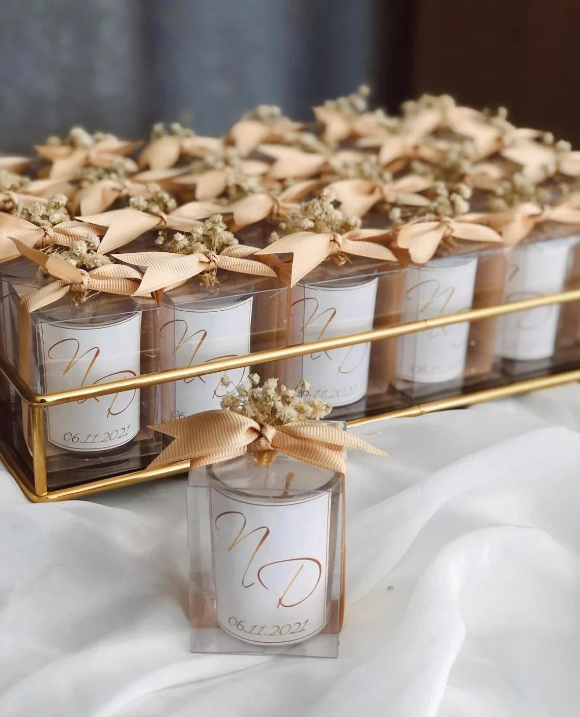 Luxury Scented Candles Personalized Custom Wedding Party Candle Favors ...
