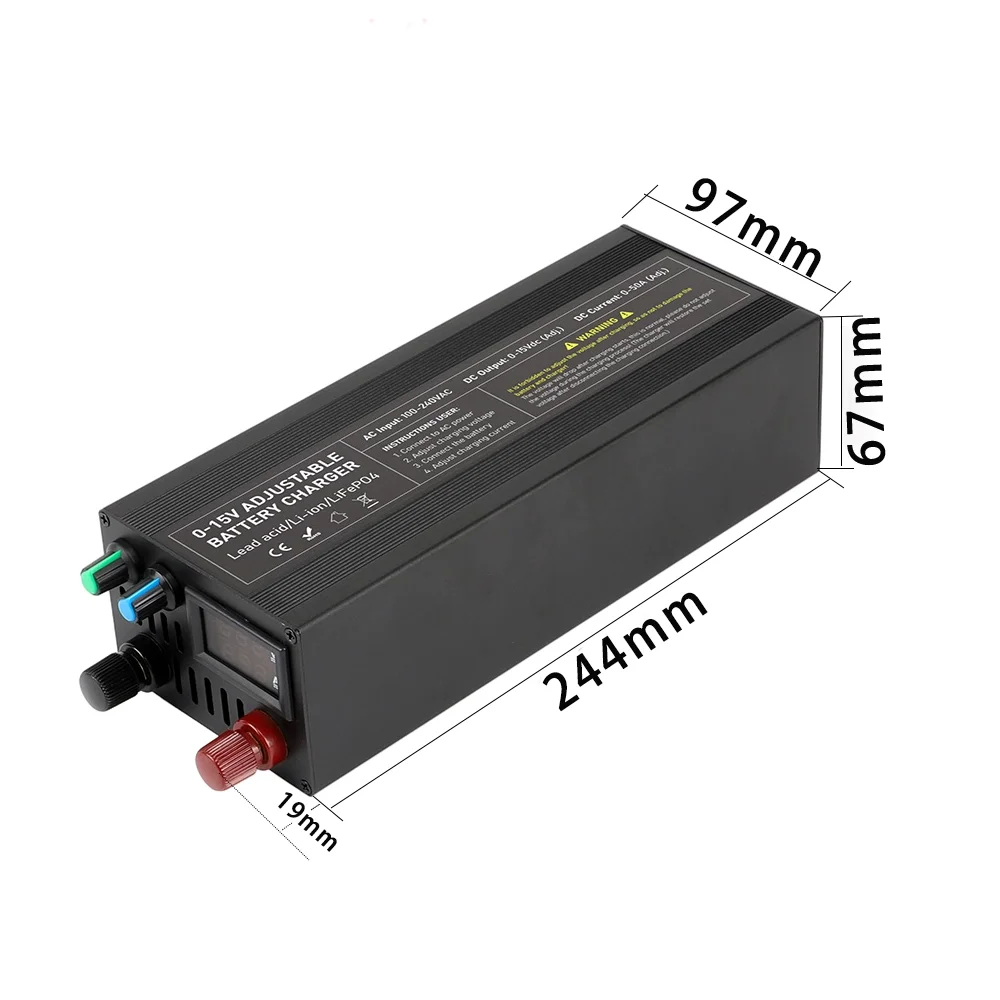DDP 0-15V 50A/60A/85A Battery Charger - Adjustable & Efficient