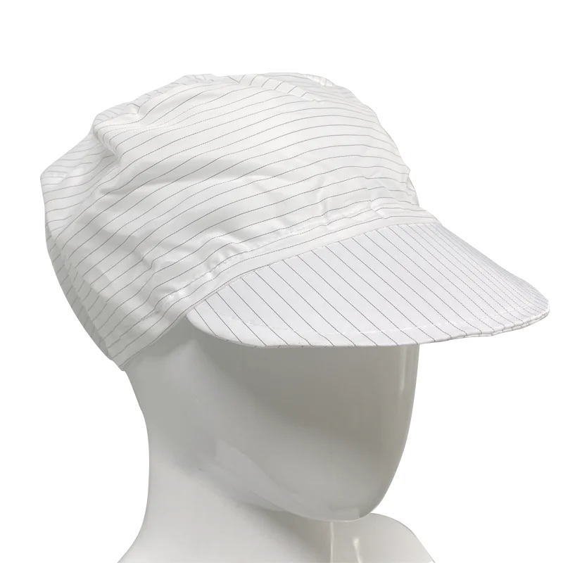 Blue Antistatic Hat - ESD Cleanroom Headwear for Dustproof Work