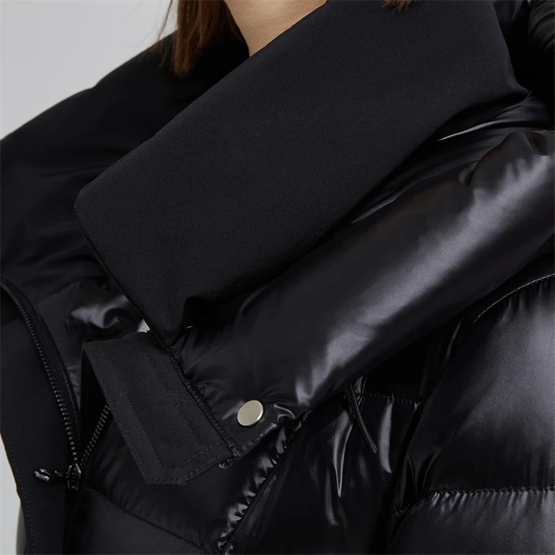 High Quality Women Long Shiny Puffer Jacket Plus Size Ladies Winter ...