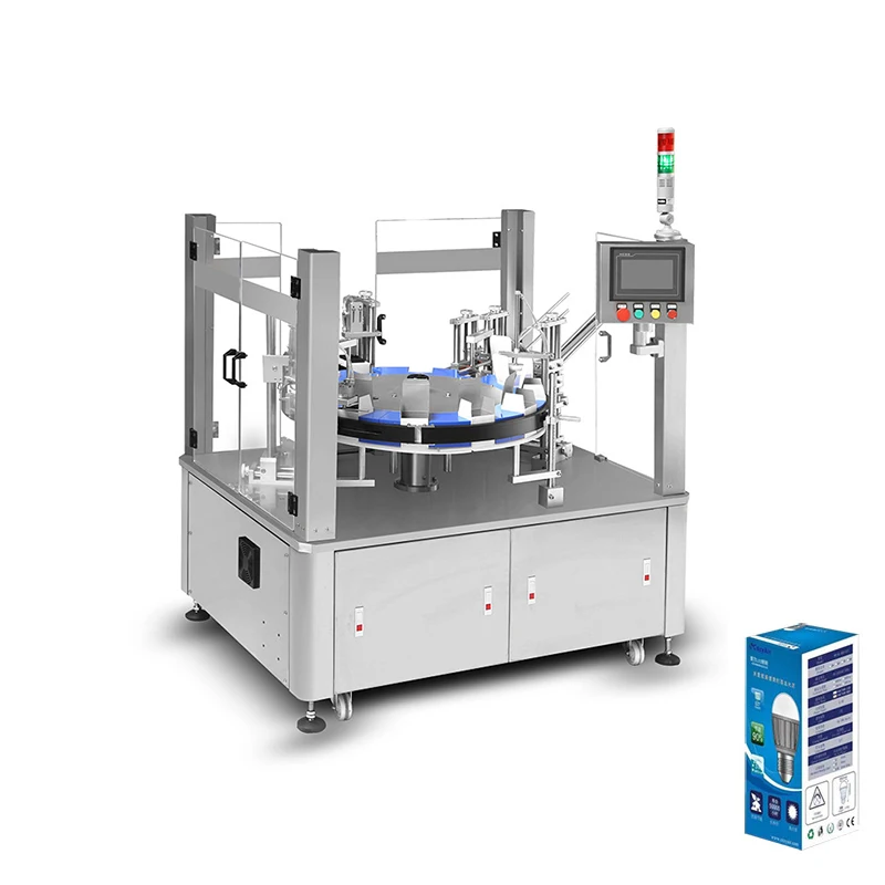 new design SUS304 automatic Vertical Carton box packing machine rotary ...