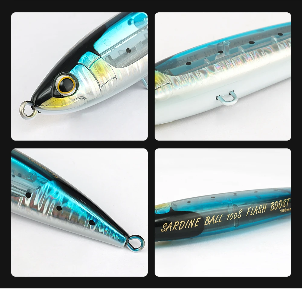150mm 71g Sardine Ball Stickbait - Sinking Pencil Hard Lure for Tuna ...