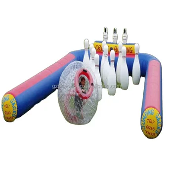 Large Inflatable Human Bowling Pin Set Game For Commercial Sale ...