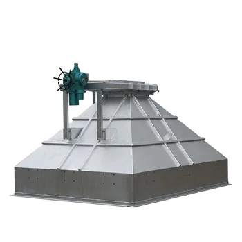 Automatic Stainless Steel Slide Gate Valve Sludge Cake Mud Hopper Tank ...