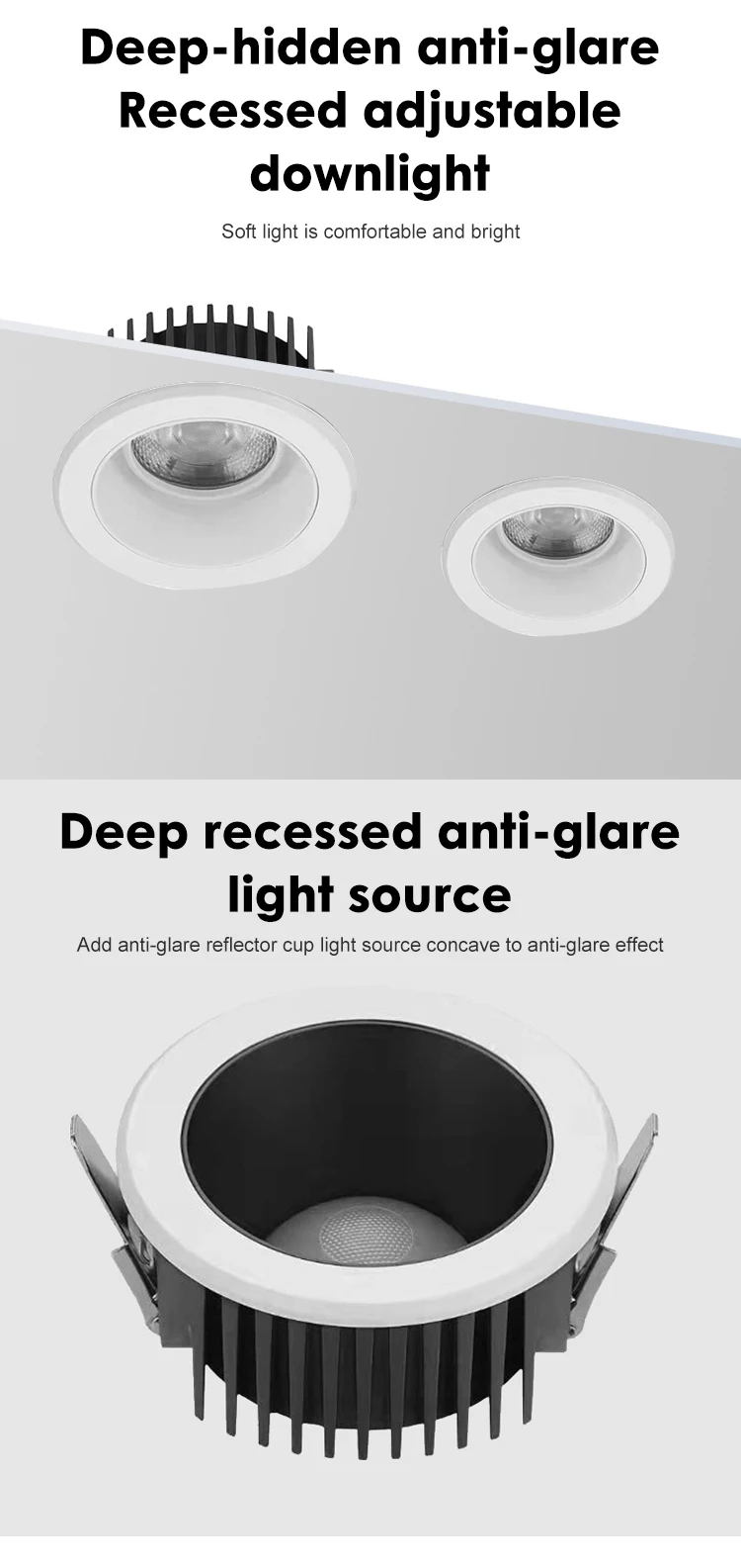 Office Building Energy Saving Aluminum Cob 12 15 24 Watt Ceiling Led ...