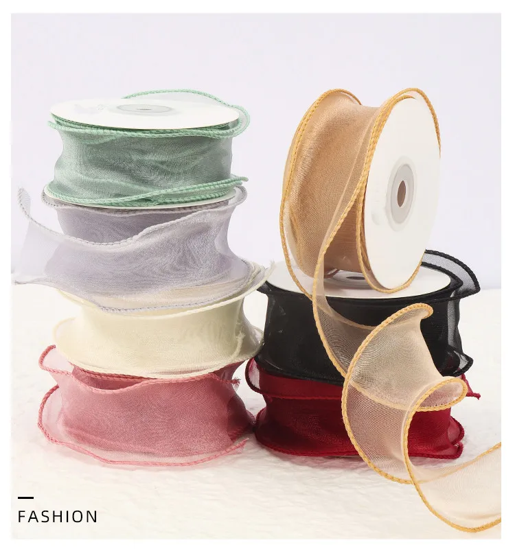 4cm Wine Red,White,Gold Etc. Colorful Fancy Fishtail Yarn Ribbon High ...