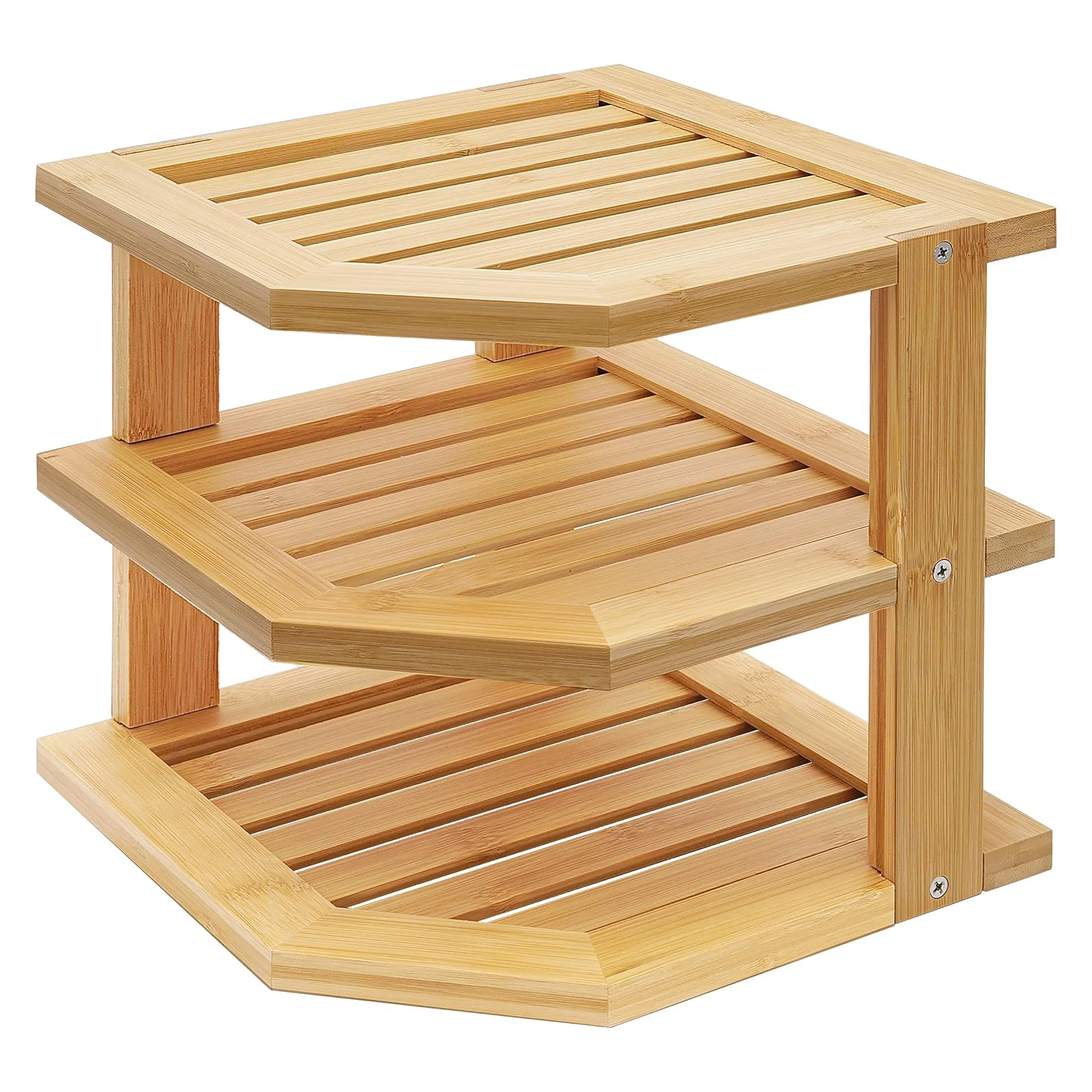 3-Tier Space Saving Cabinet Pantry Rack Kitchen Organizer And Storage ...