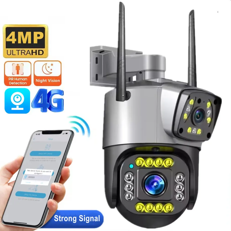 V380 Pro Dual Lens Ai Human Detect Video Cctv Camera 4mp 2k Smart ...