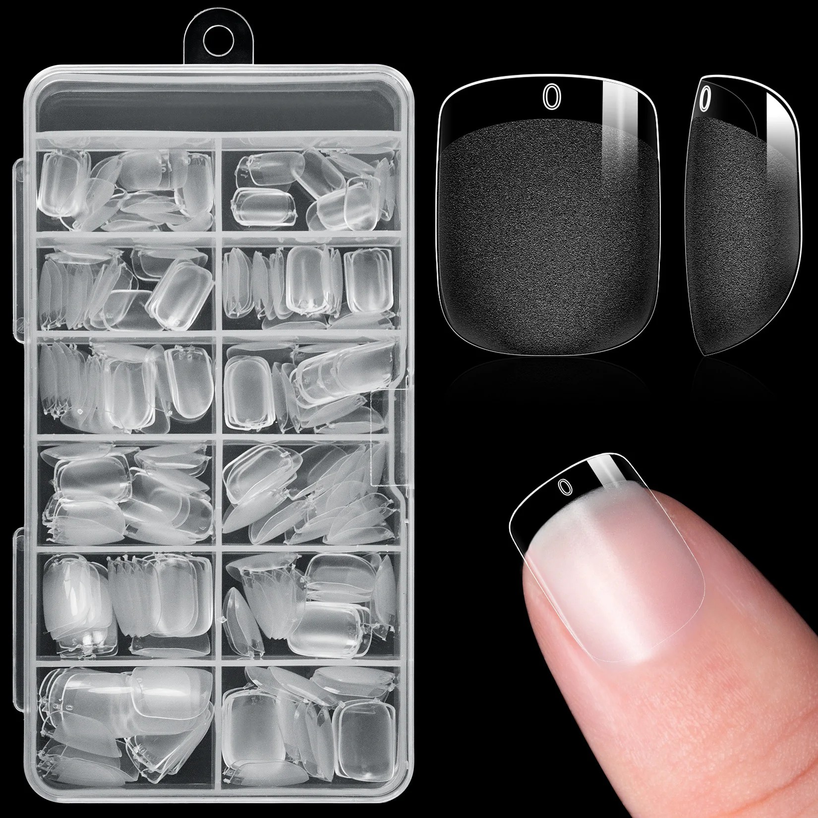 Extra Short Xxs Xs Coffin Almond Soft Gel Nail Tips Custom Logo ...