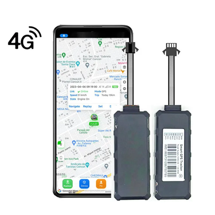 4G Auto Dashboard GPS Tracker GT06 Model GSM & GLONASS Positioning Certified for South America ...