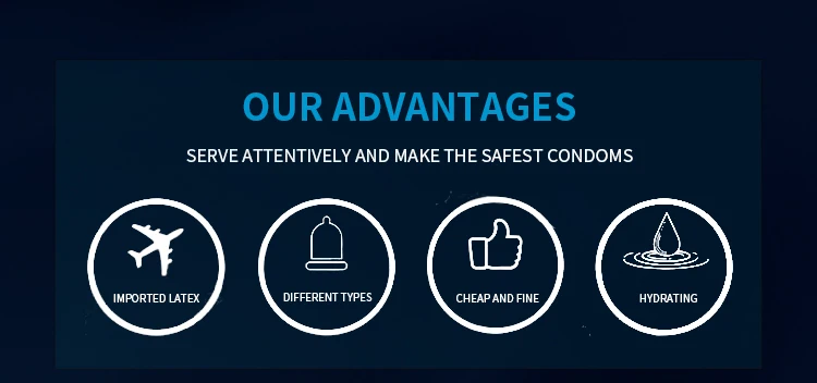 Latex Crystal Condom For Men Male European Quality Condoms Custom Logo Bulk Sexy 10pcs/box Ce ...