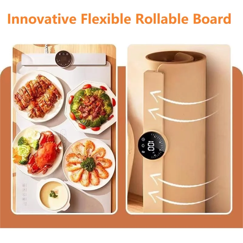 Rollable Silicone Warming Board - Efficient Kitchen Tool