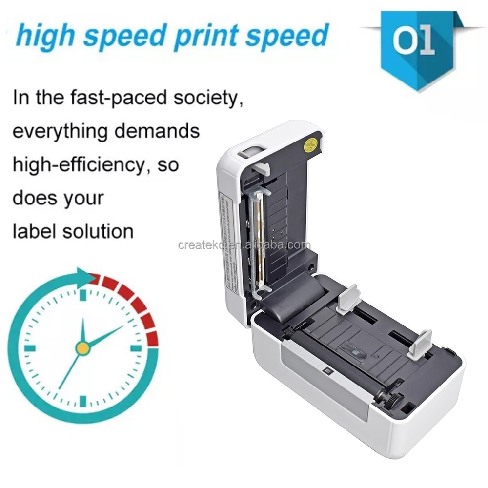 80mm Desktop Usb Waybill Label Printer Shipping Expressthermal Sticker ...