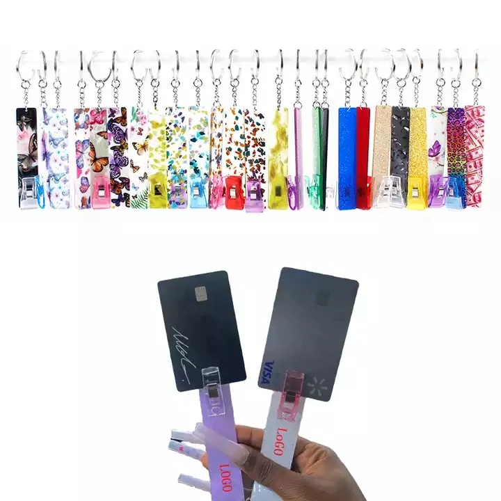 Card Grabber Clip ATM Butterfly Acrylic Material Card Puller Custom ...
