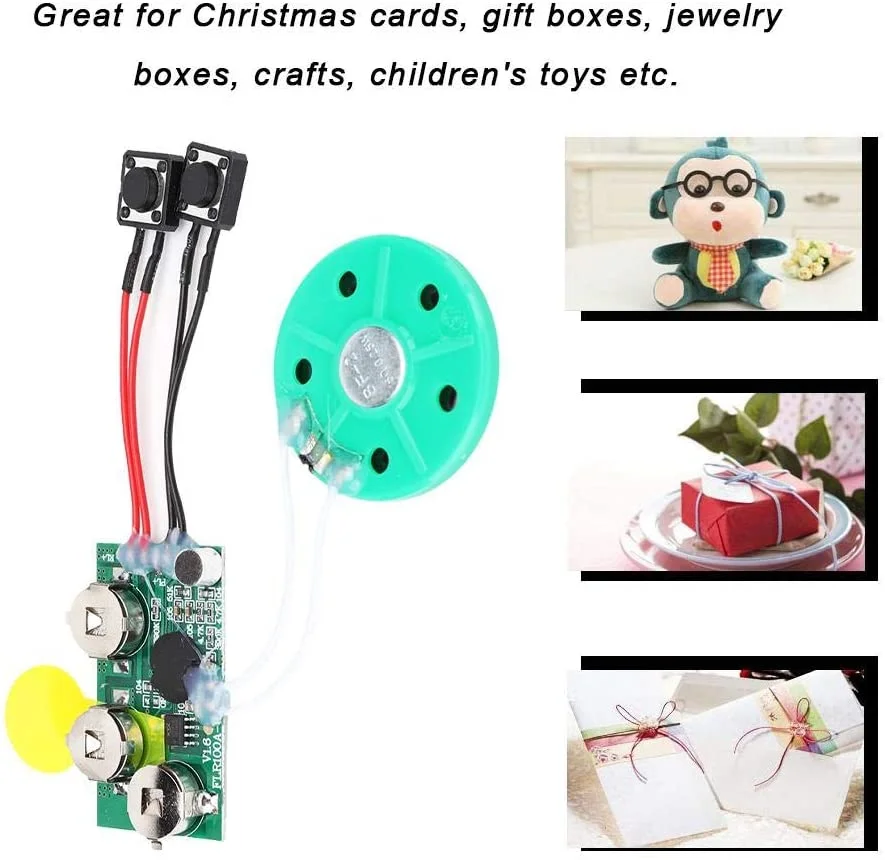 Mini Voice Recorder Chip for Greeting Cards & More