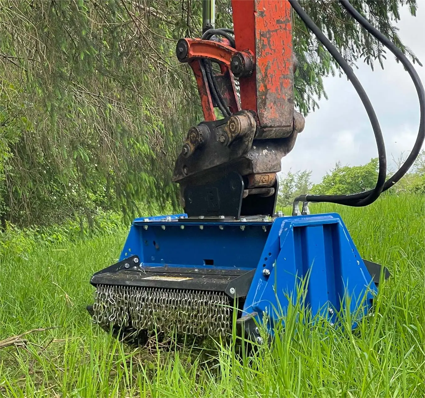 Farm Weeding Machine Flail Mower Excavator Mower for Mini Excavator ...