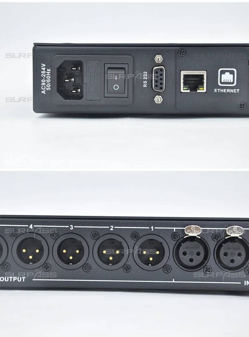 Professional Audio System Digital Audio Matrix Processor 4 In 8 Out ...