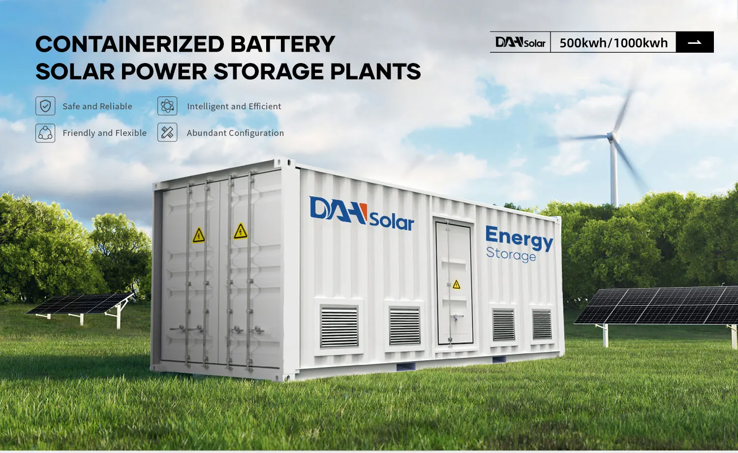 1000KWH Lithium Microgrid Energy Storage Container - DAH