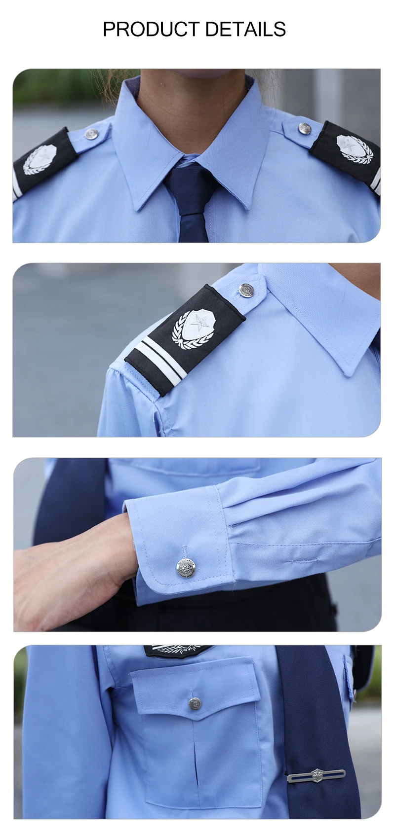 Unisex Security Uniform Sets - Long Sleeve & Quick Dry