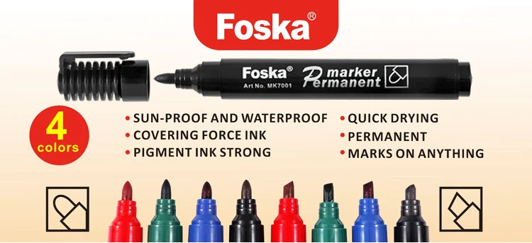 Foska Waterproof Quick Dry Medium Tip Paint Permanent And Anti Water ...