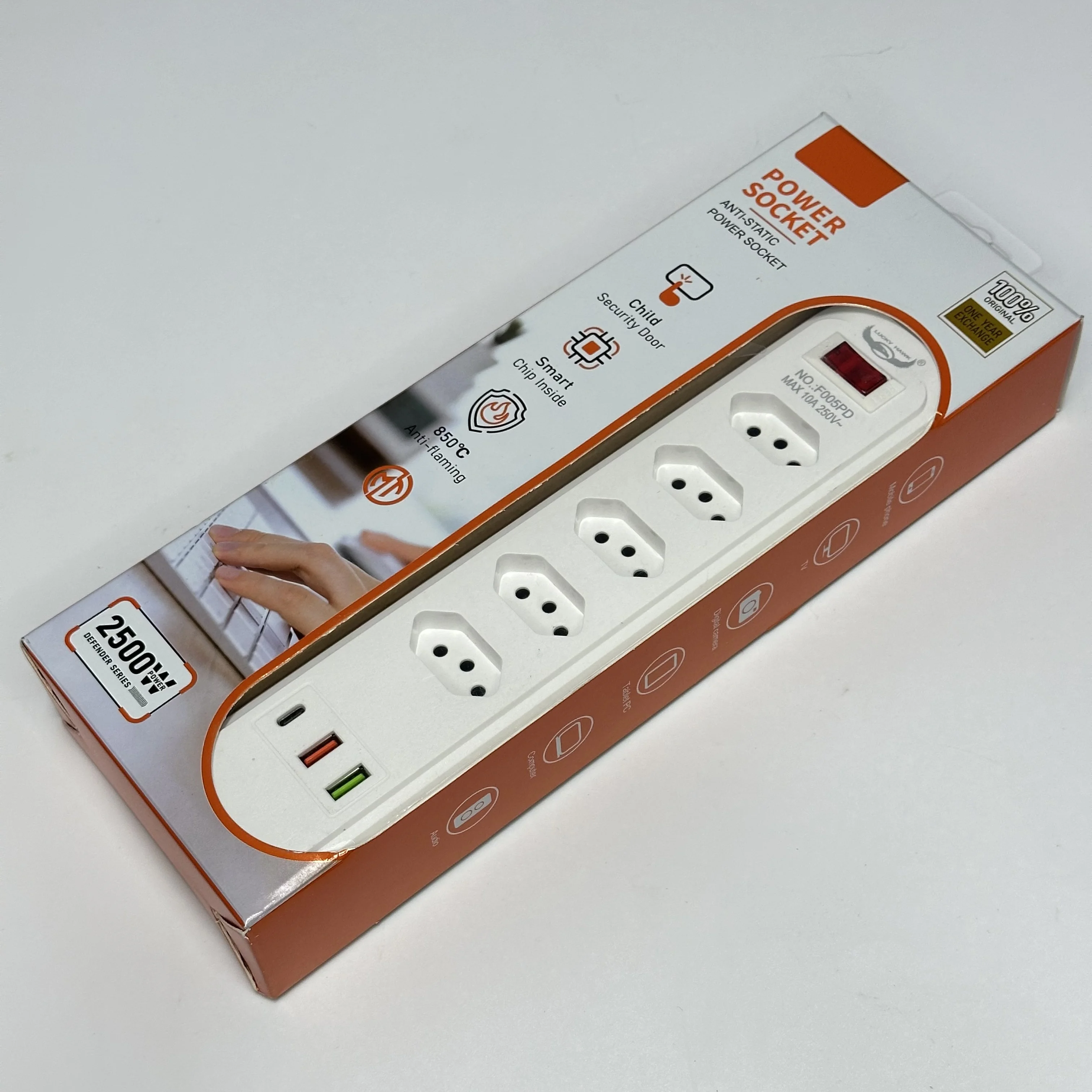 Usb Type C 3000w Brazil Switch Tuya Smart Wireless Wifi Power Strip ...