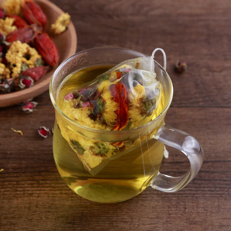 Transparent Nylon Teabags Empty Tea Bags Disposable Nylon Tea Bags With ...