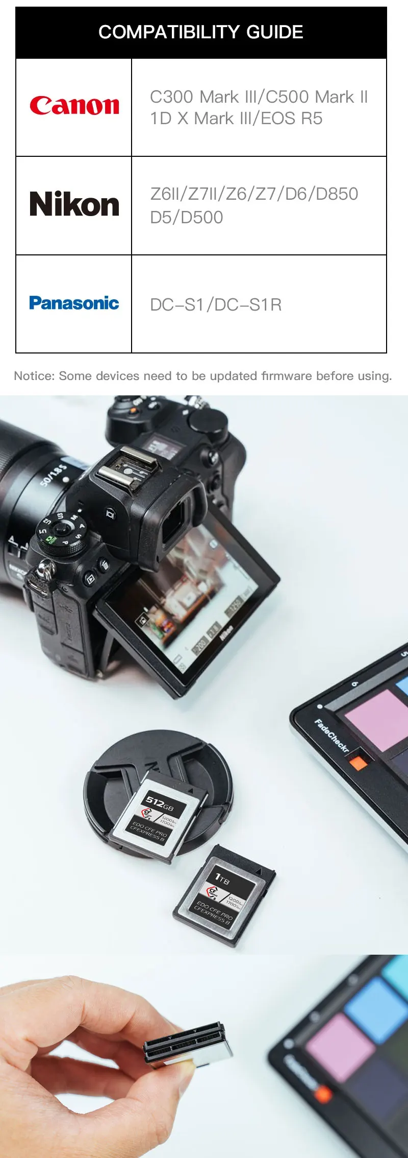 Customized Cf Express Type B Compatible Cameras Fotograficas ...