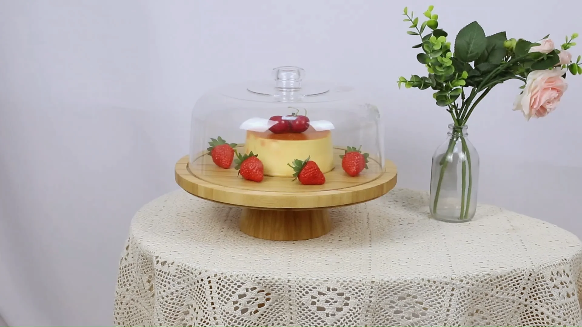 Clear Acrylic Fillable Display Ceramic Dessert Table Cake Separator ...
