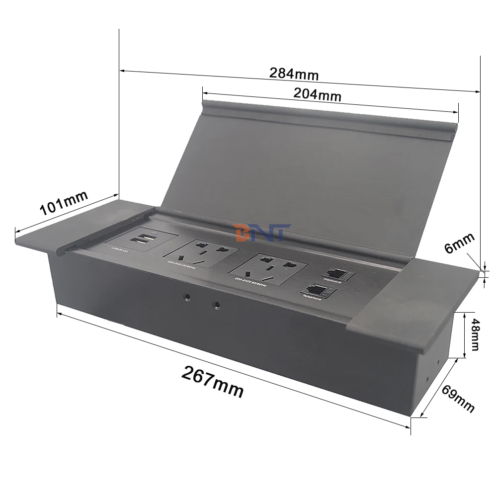 Boente Table Socket Outlet - Versatile Power & Network