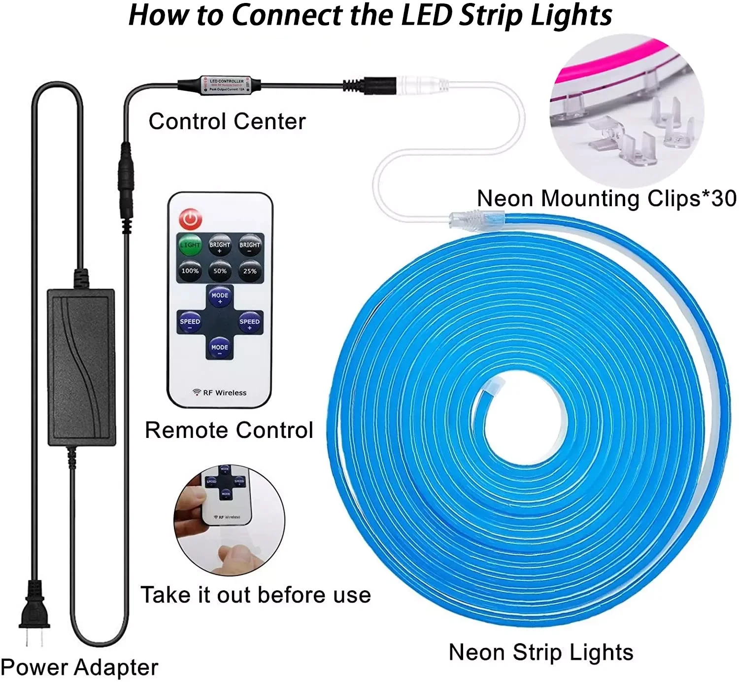 Neon Flex Flexible Pvc Neon Strip Neon Light Rgb Waterproof 12v 110v ...