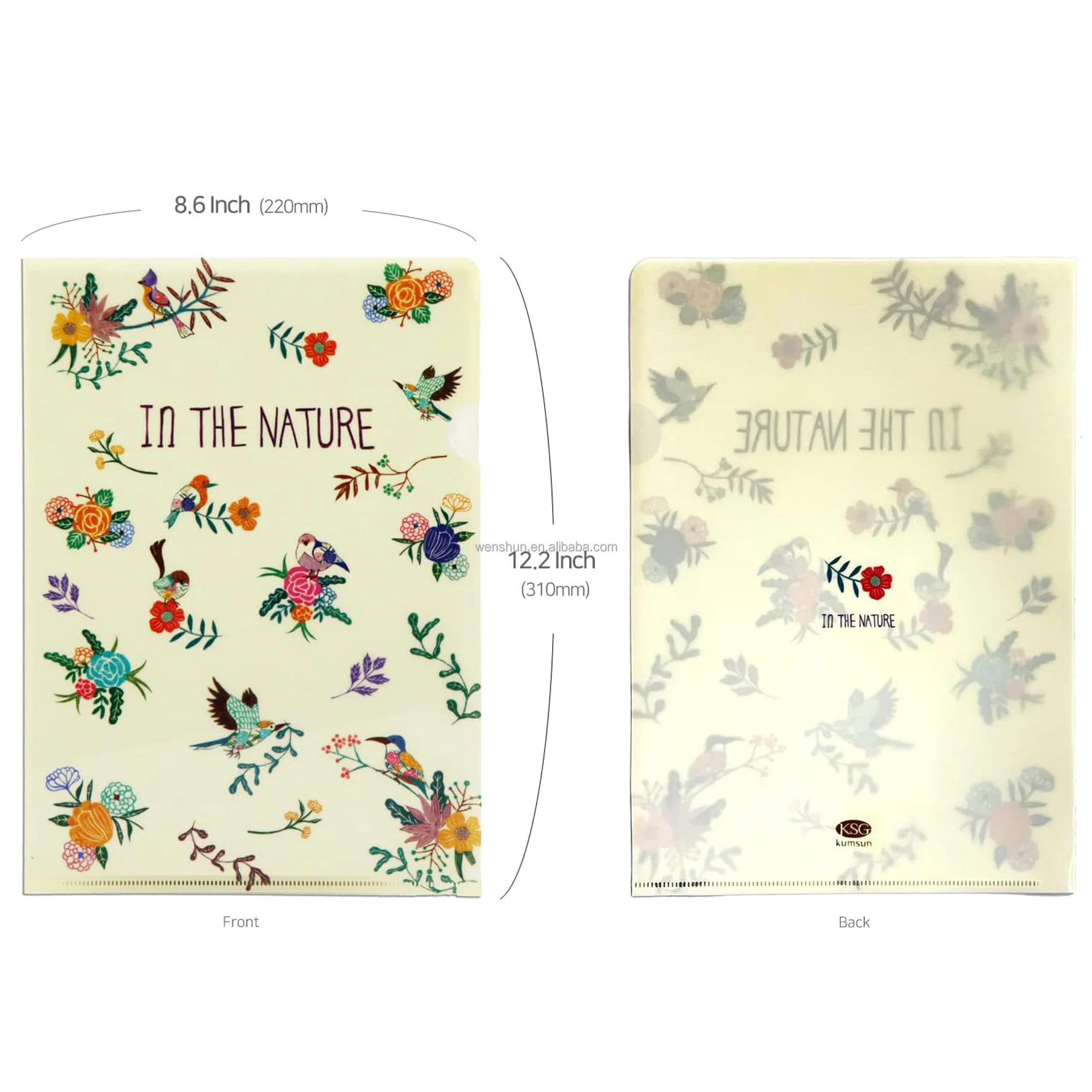 Factory L Shape File Folder A4 Plastic File Holder Organizer Customized ...