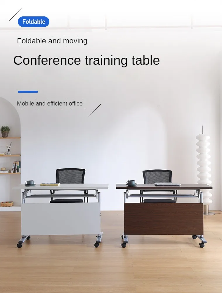 Movable Folding Wooden Training Fold up Study Table Combination ...