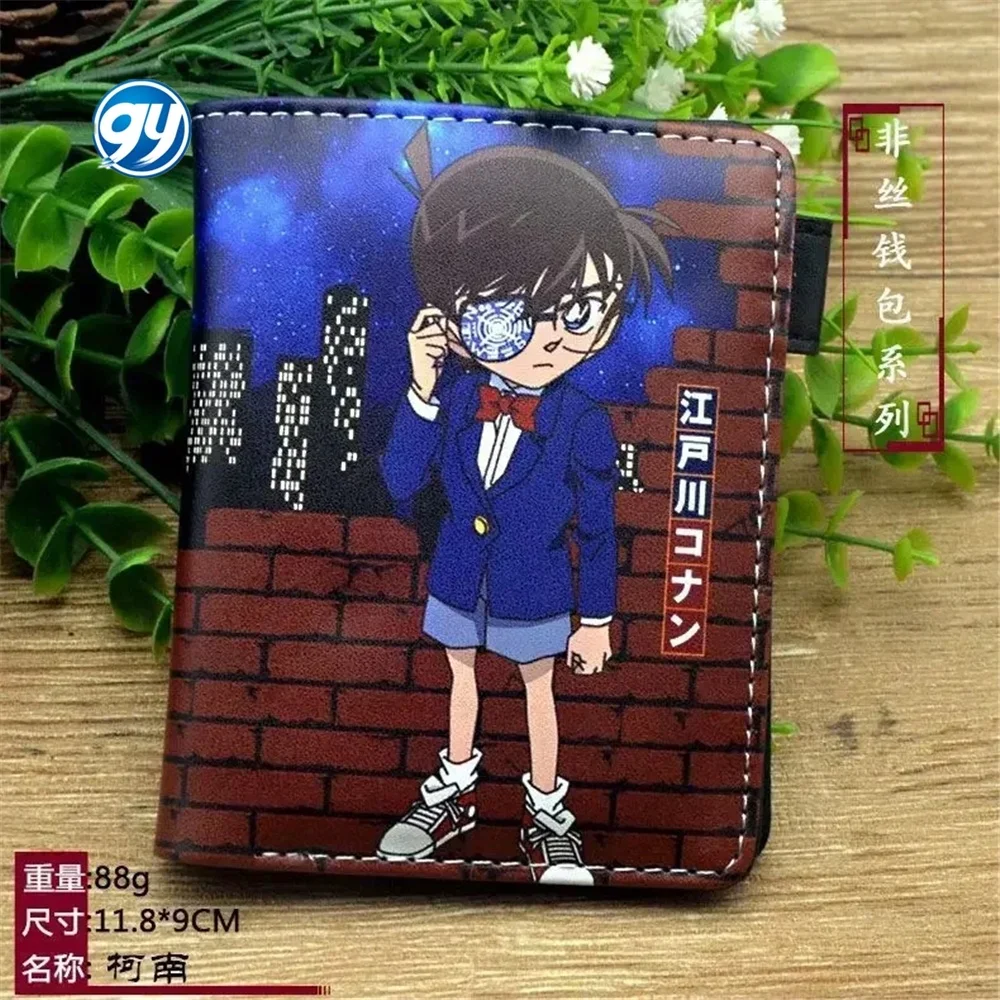 Detective Conan Edogawa Kudou Shinichi Mouri Ran Short Pu Leather ...