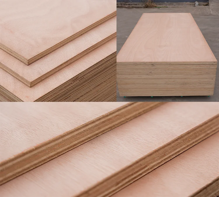 4mm Commercial Lightweight Plywood Sheet Phenolic Okoume Plywood ...