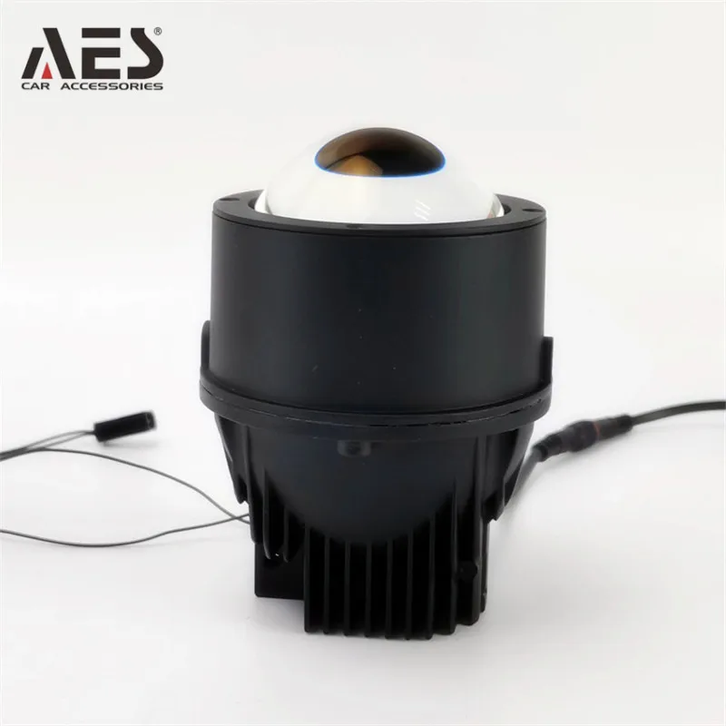 Car Accessories Aes Q8 5500k Bi Led Fog Light Tricolor High Power Foggy ...