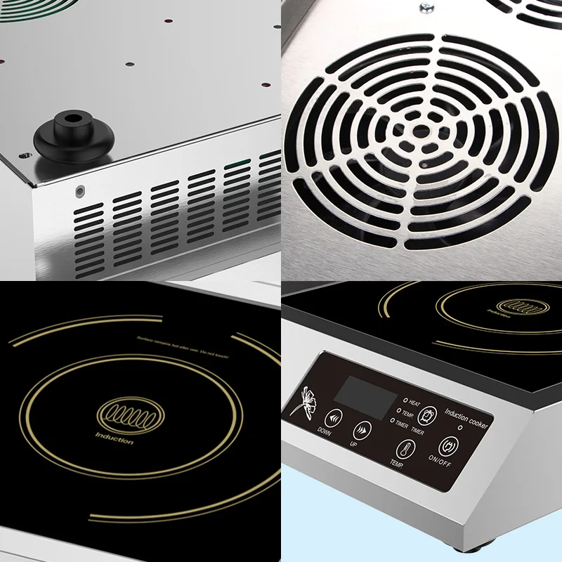 3kw Countertop Commercial Induction Hob - 220v 2 Burner
