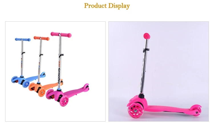 Children Adjustable Height Kick Scooter With 3 Pu Lights Wheels - Buy ...