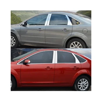 Stainless Steel Car Window Trims Decoration For Ford Focus 2005 2006 ...