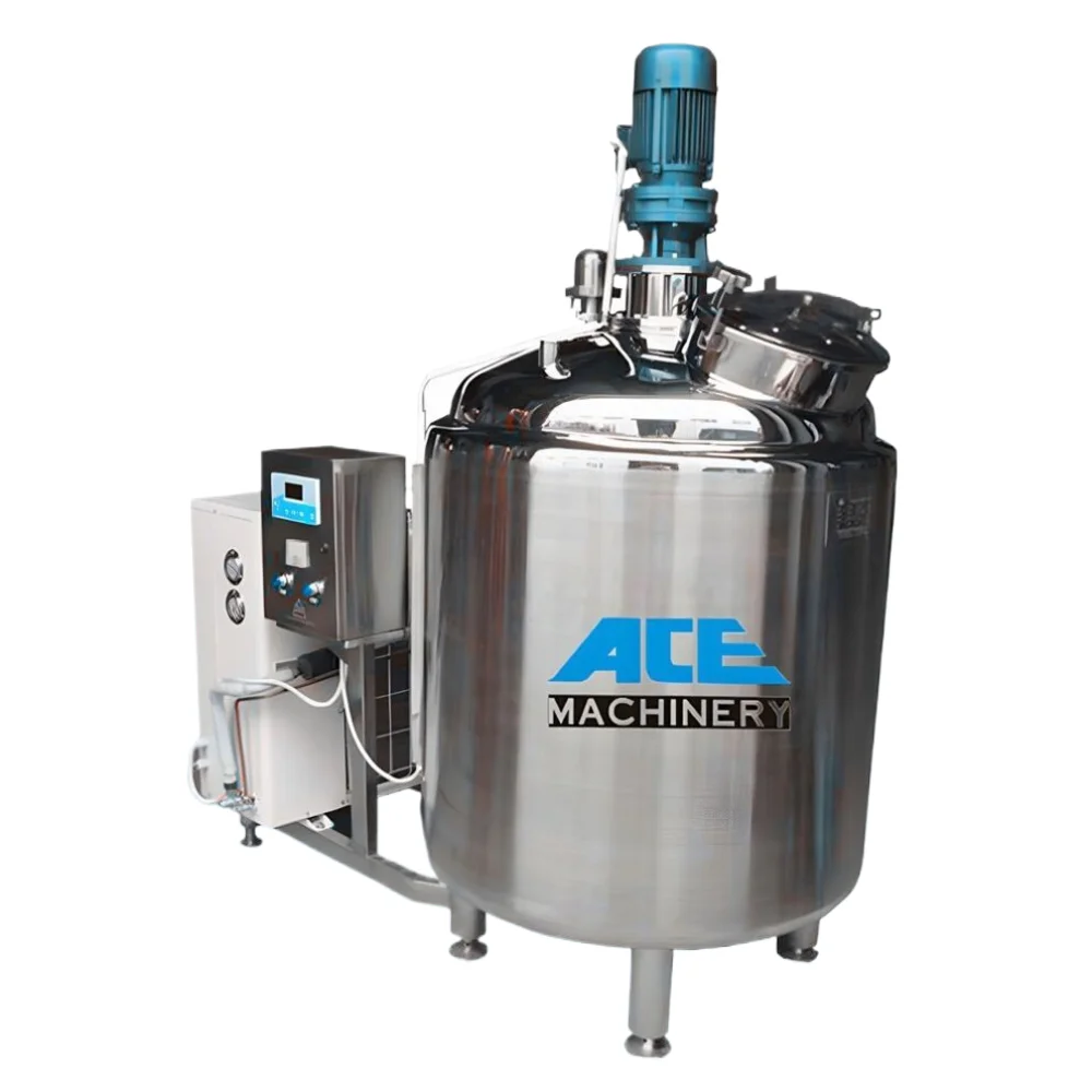 Stainless Steel 100L Cheese Making Equipment Milk Heating Mixer Cheese ...