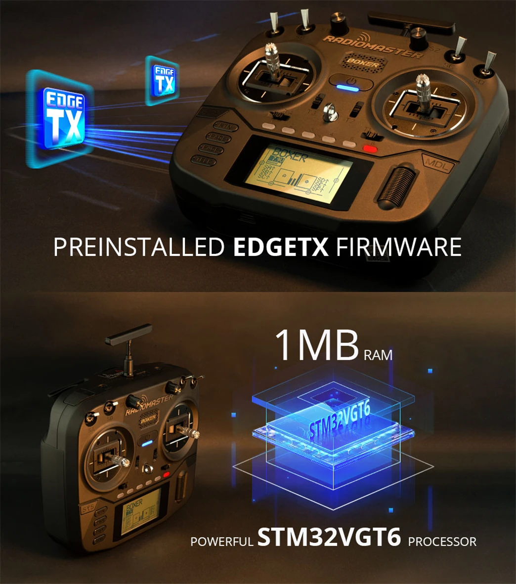 Radiomaster 2.4g 16ch Hall Gimbals Transmitter Remote Control Elrs 4in1 ...