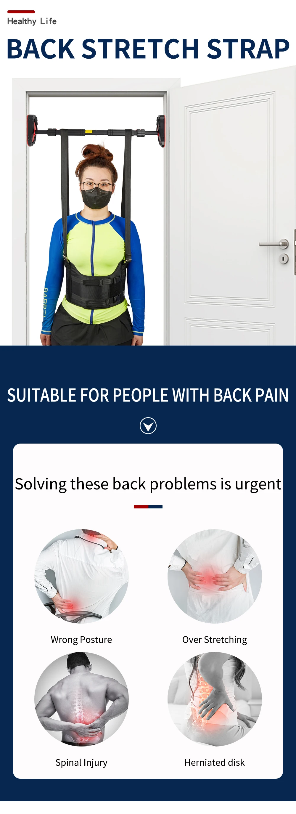 Lower Back Stretcher And Neck Stretcher For Posture Correction Back ...