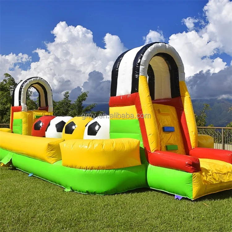 Commercial Inflatable Wipeout Xtreme Ball Run Big Balls