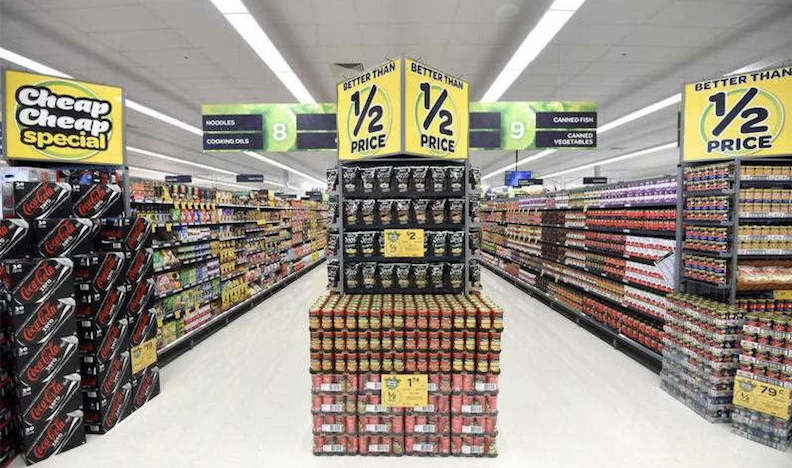 Australia IGA Outrigger Supermarket Shelving Liquor Retail Shelves ...